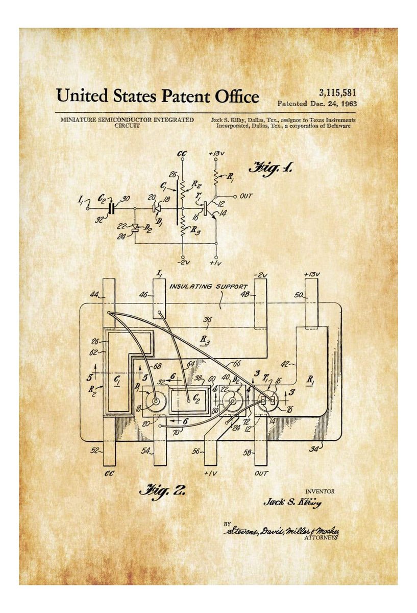 integrated circuit computer drawing