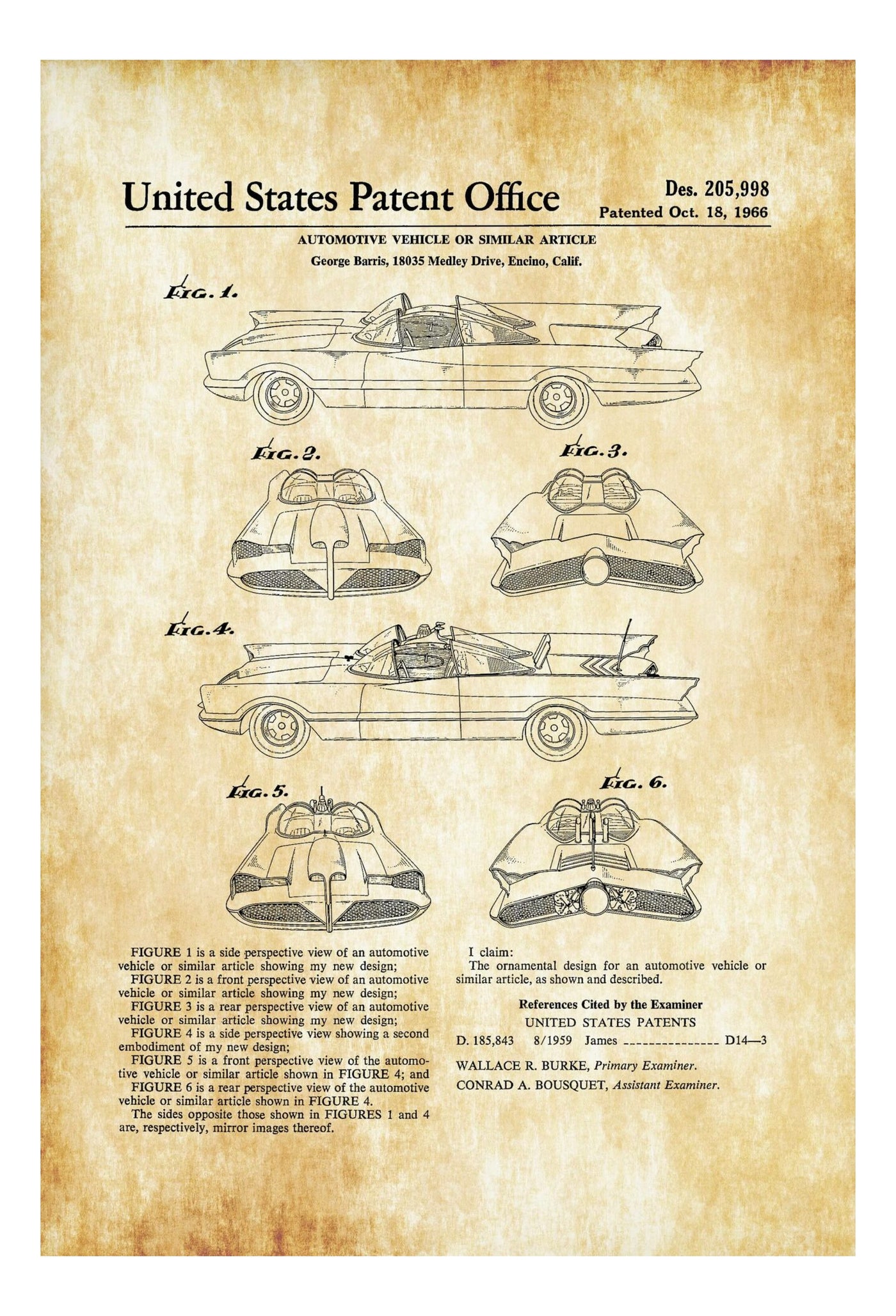 1966 batmobile specs