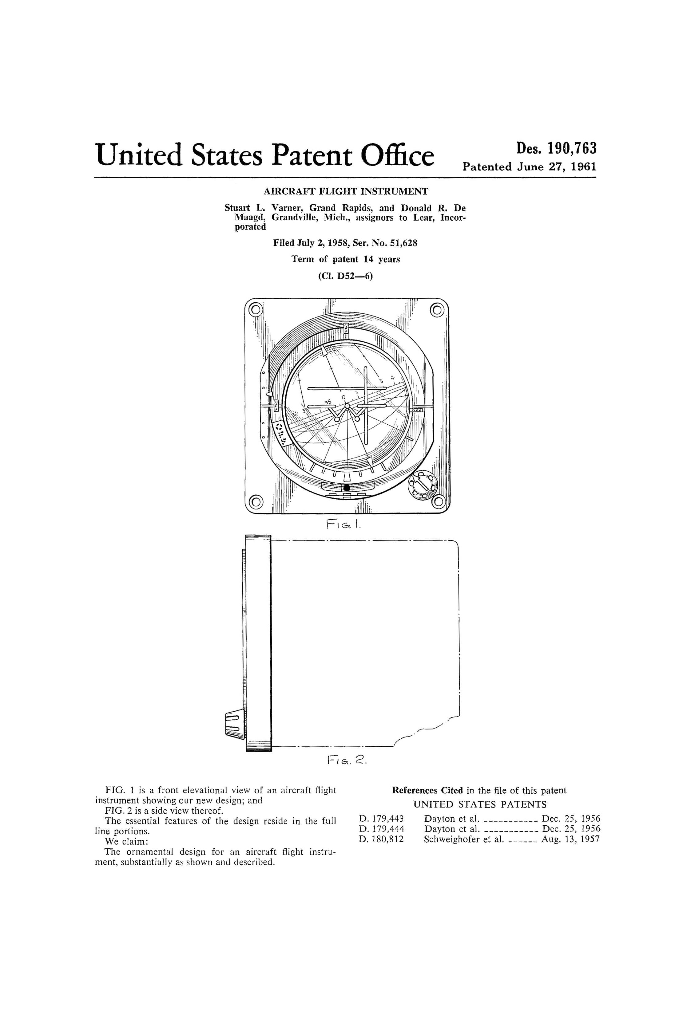 Aircraft Flight Instrument Patent - Airplane Instrument, Airplane Art ...