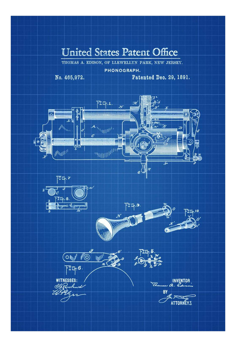Edisons Phonograph Patent Inside An Edison Phonograph | Hackaday
