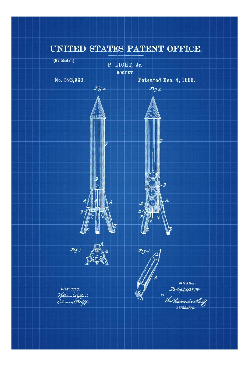 Rocket Patent 1888 - Space Art, Space Poster, Space Program, Pilot Gif ...