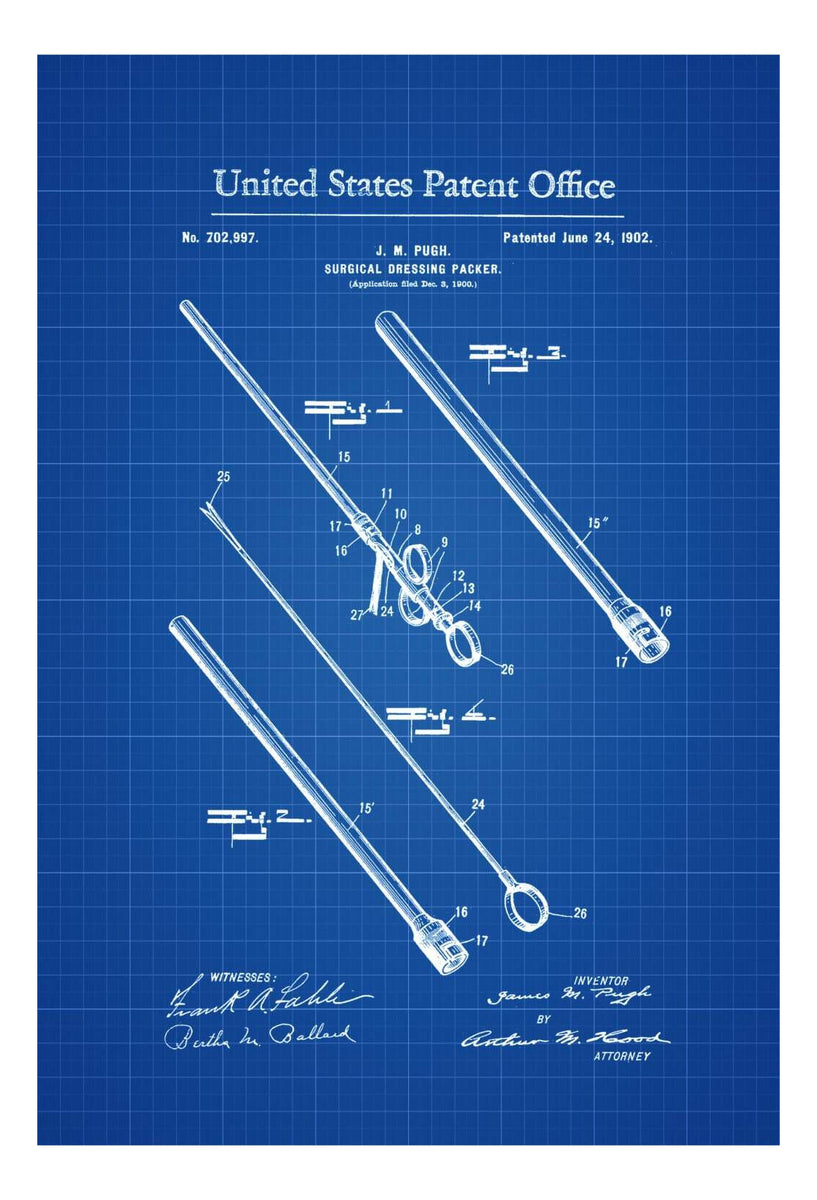 Surgical Instrument Patent 1902 - Doctor Office Decor, Nurse Gift, Med ...